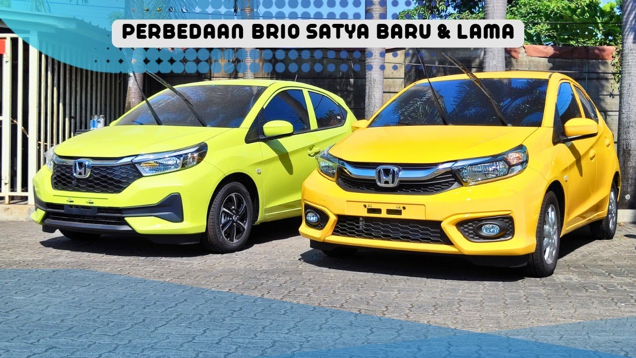 Perbedaan brio baru dan brio lama || Honda brio satya facelift 2023 ...