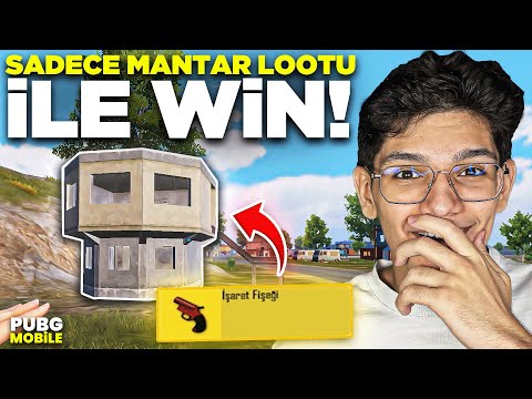 SADECE MANTAR LOOTU İLE WİN ALMAK! - PUBG MOBİLE