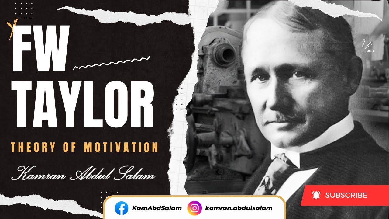 FW Taylor - 1st Theory of Motivation [Motivation part 2] - YouTube