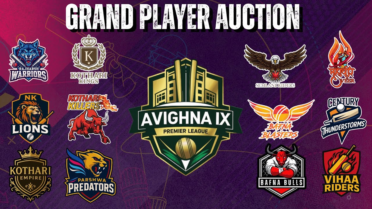 MEHTA & FAMILY Presents AVIGHNA IX PREMIER LEAGUE 2025 | PLAYERS ...