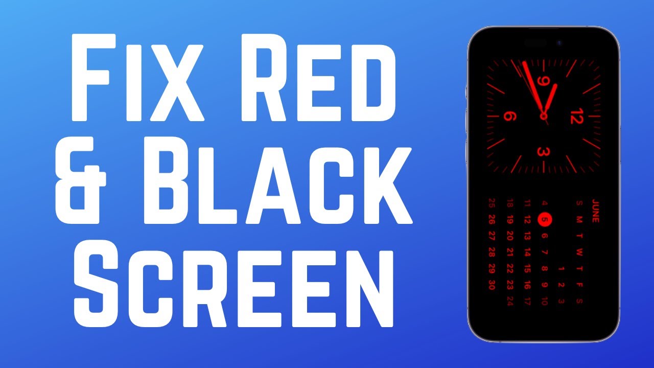 How to Fix Red & Black Screen on iPhone When Charging in 2025 - YouTube