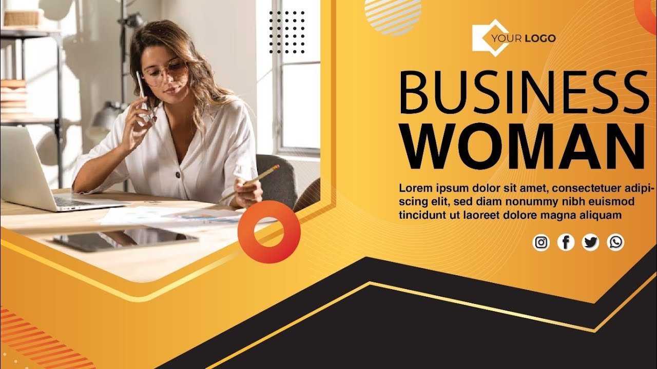 Banner Design in Adobe illustrator. @Designsbymehru - YouTube