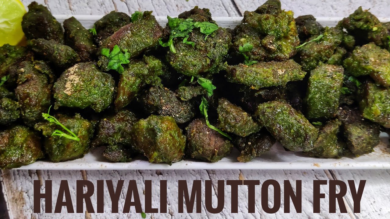 Fast food | Boti fry || Green Mutton Boti|| Mutton Hariyali Starter ...