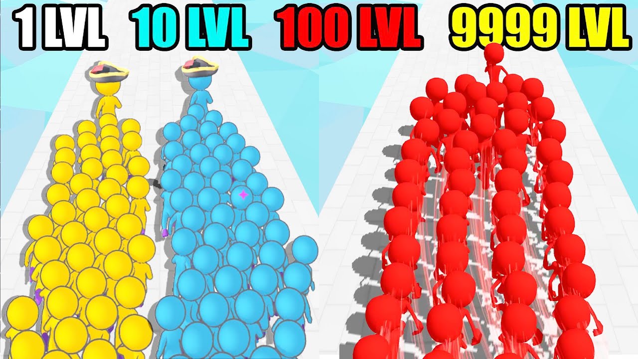 Crowd Runners vs Crowd Battle 3D - Level Up Gameplay - YouTube