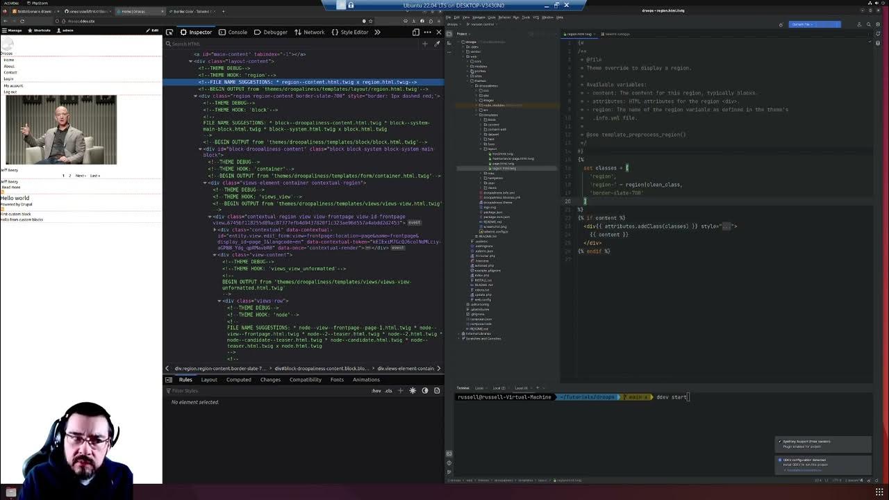 Isolate Single Drupal Region | First Trillionaire Themeing - YouTube
