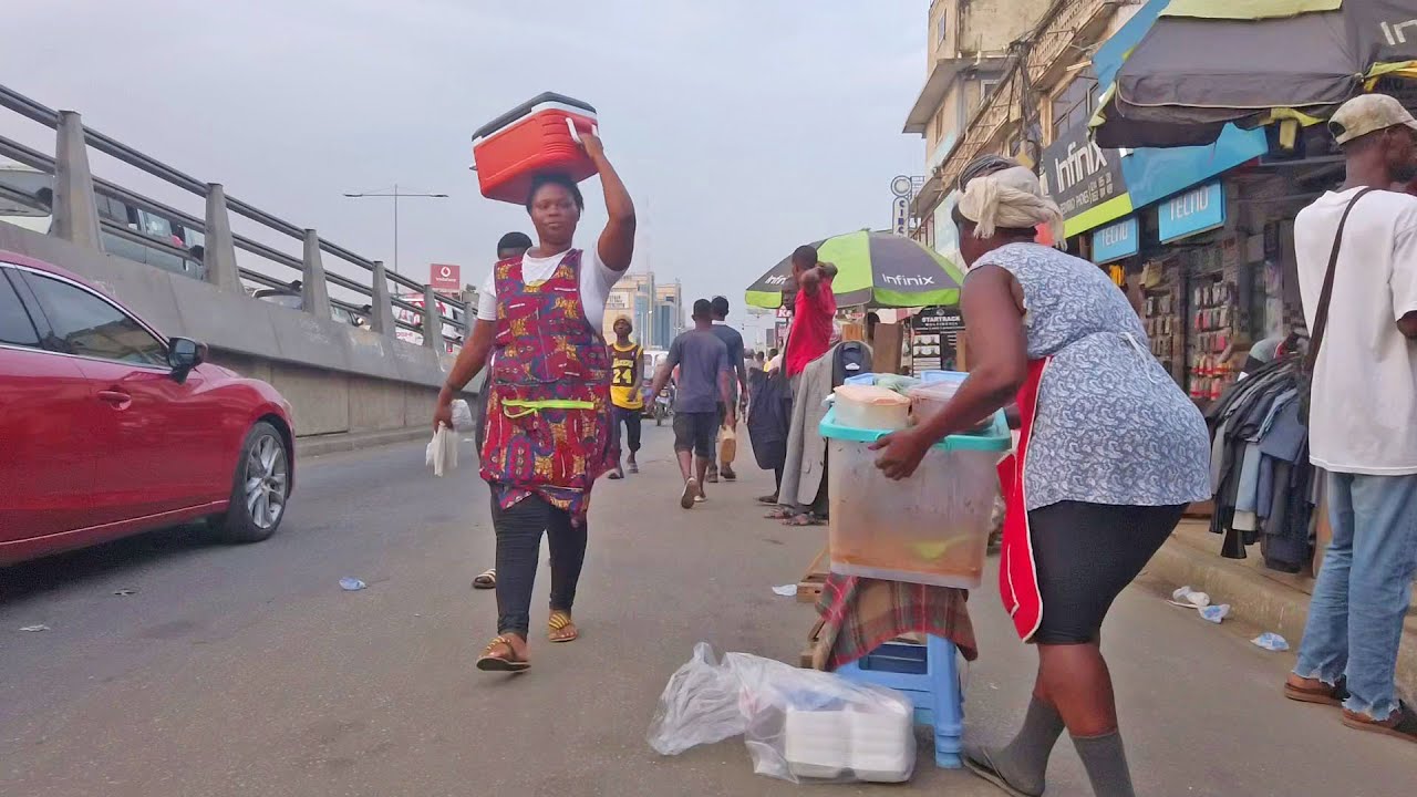 INSIDE AFRICA STREET MARKET, GHANA ACCRA - YouTube