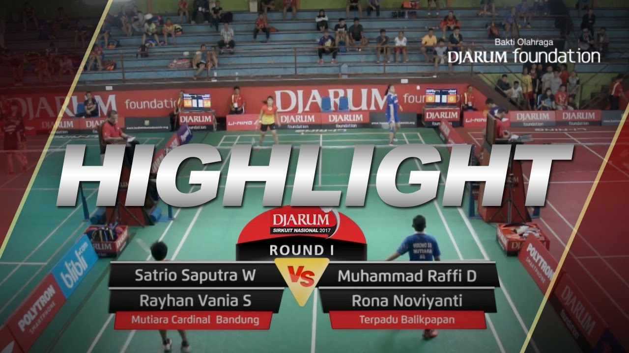 Satrio Saputra/Rayhan Vania (Mutiara Cardinal Bandung) VS M Raffi/Rona ...
