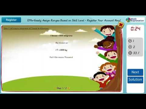 Conversion of mass:Tonnes to kilograms | Math Explanation - YouTube