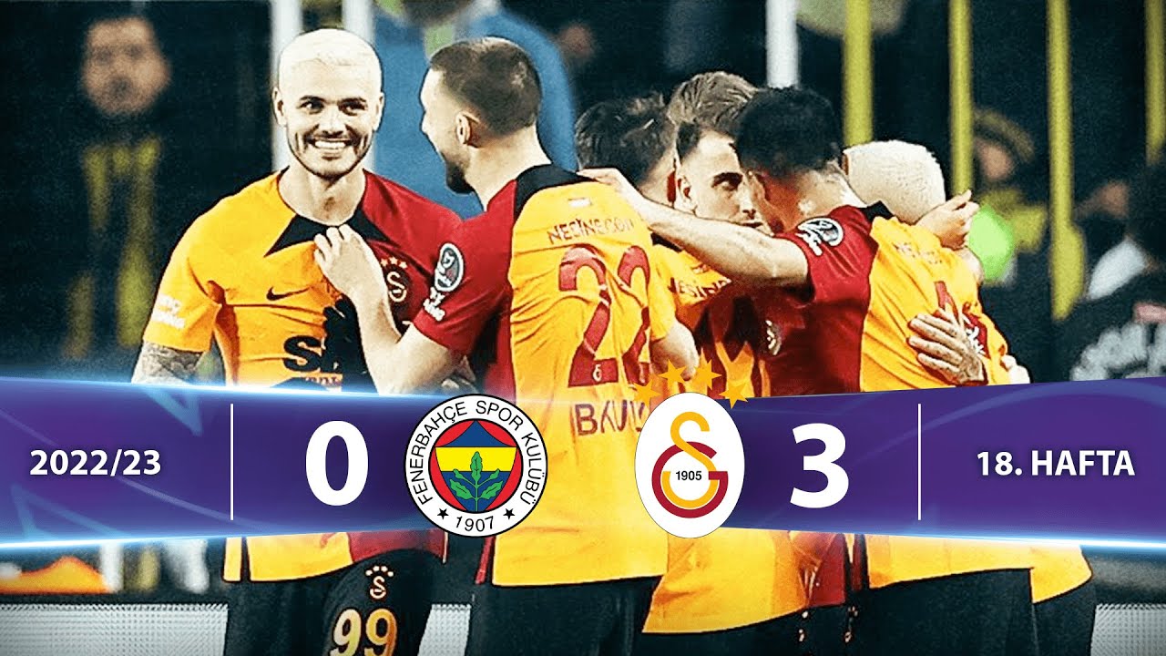 Fenerbah e Galatasaray 0 3 Highlights zet Spor Toto S per Lig