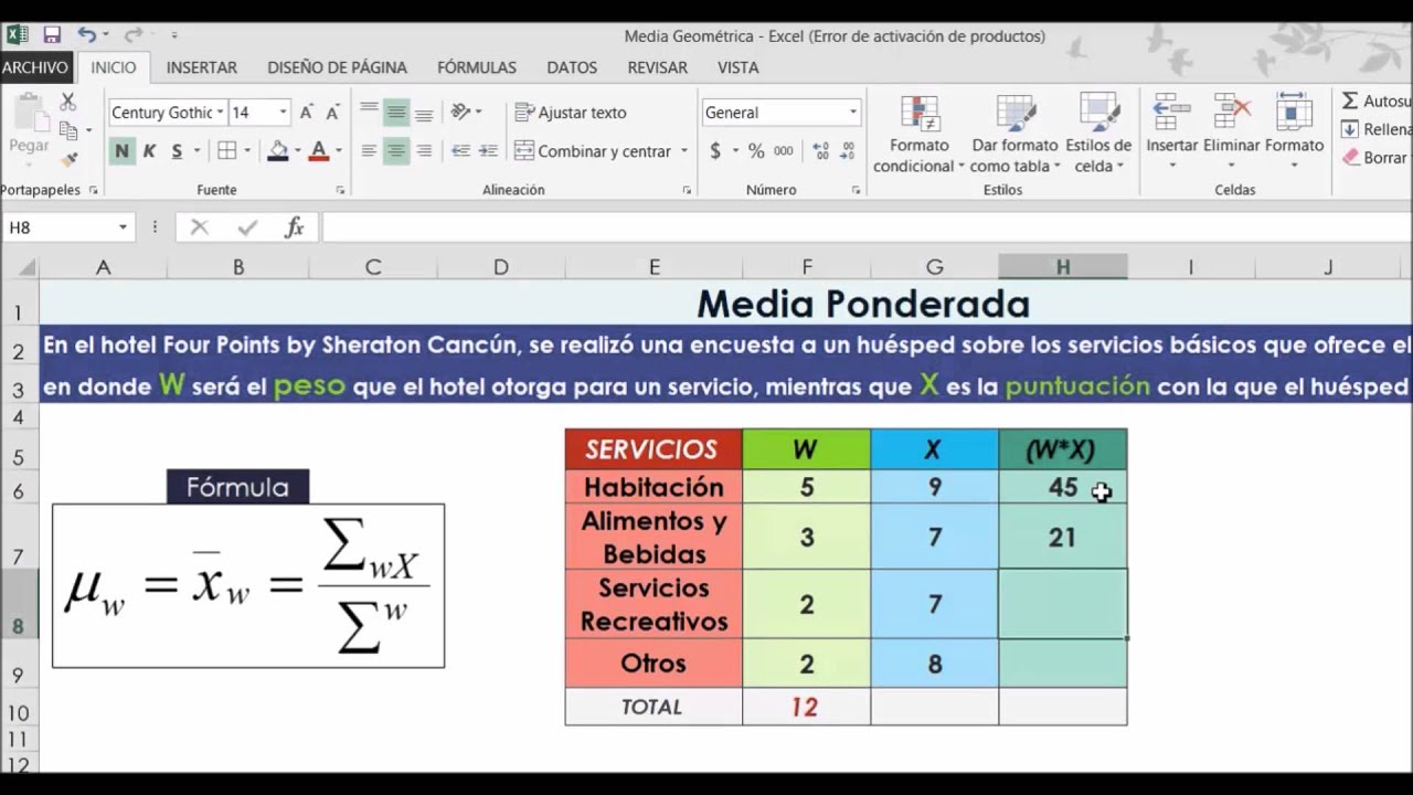 Media Ponderada - YouTube