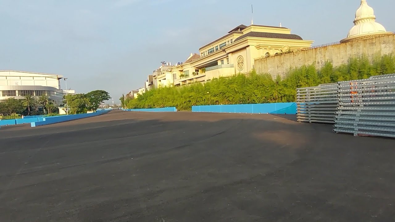 sirkuit formula e sekitar area zona 1 grand stage track lurus & mall ...