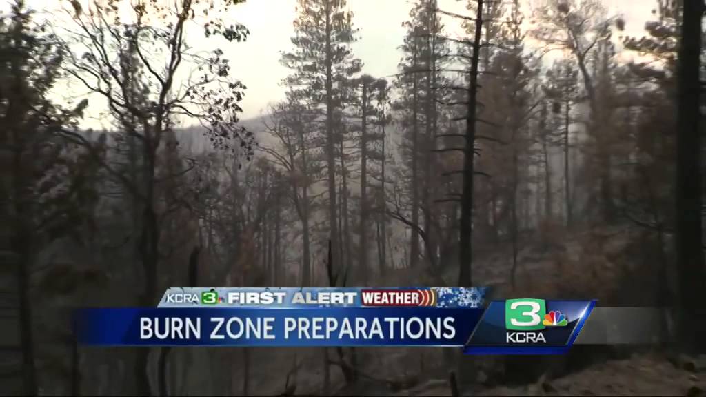Crews prepare King Fire burn zone to prevent mudslides - YouTube