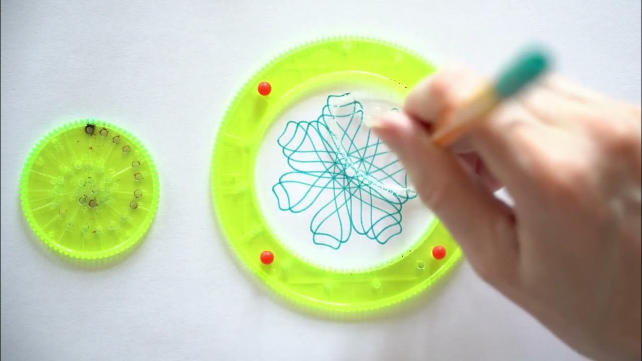 Spirograph: a oval wheel design - YouTube