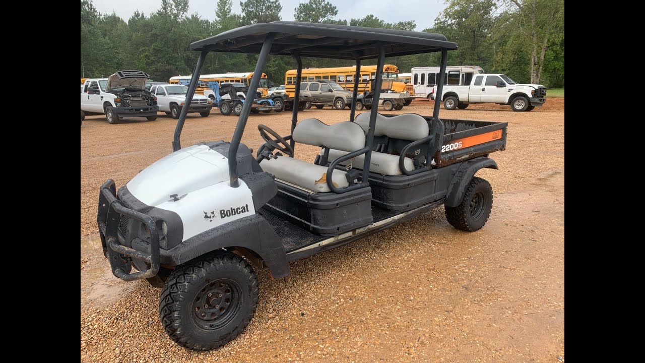 Bobcat 2200S 4 Passenger 4x4 Diesel Side by Side UTV SN1209 Lot#7 - YouTube