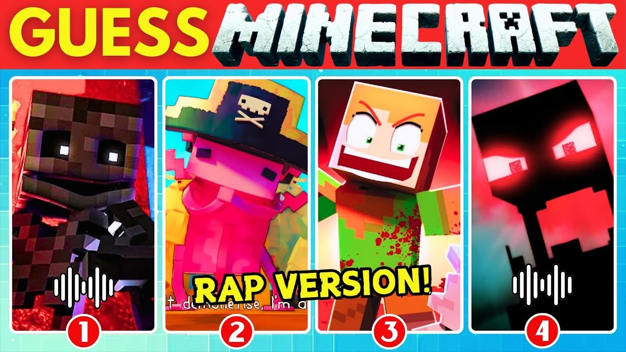 Guess Minecraft Characters by Their Voice & Songs ~ Rap Edition 2 ...
