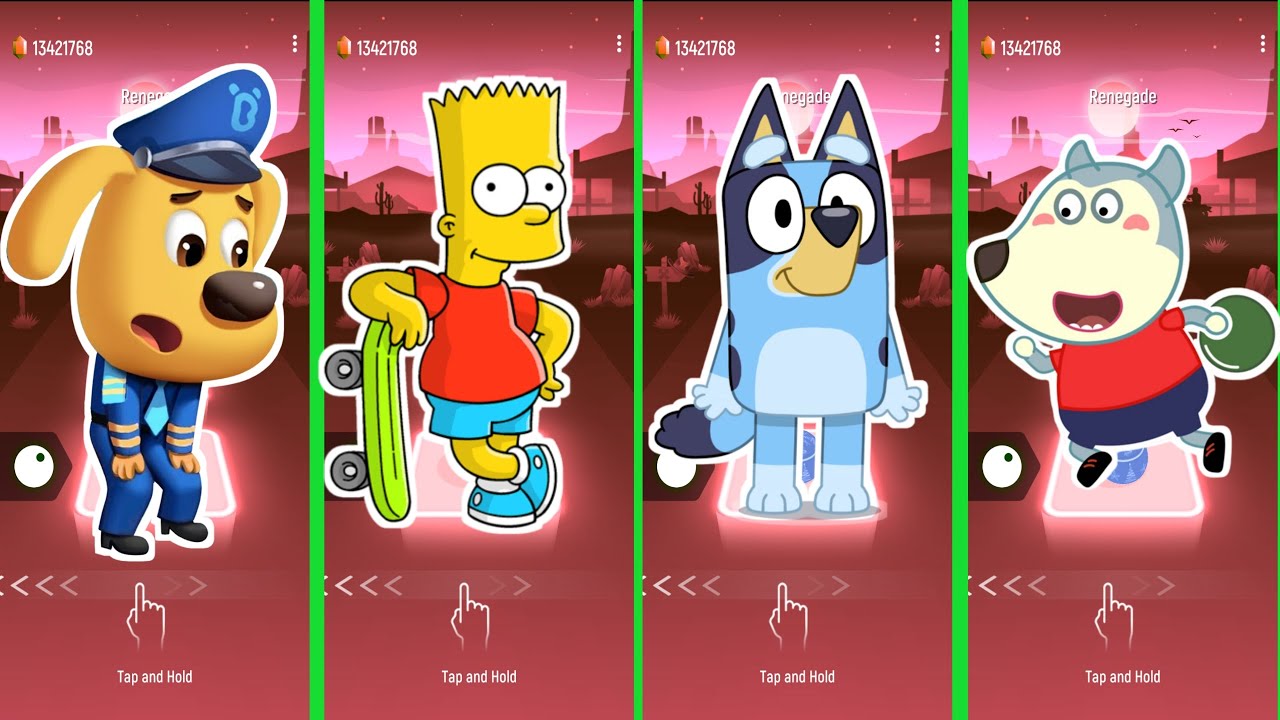 Watch Bluey Vs Sheriff Labrador Vs The Simpsons Vs Wolfoo? Freeze Dance ...