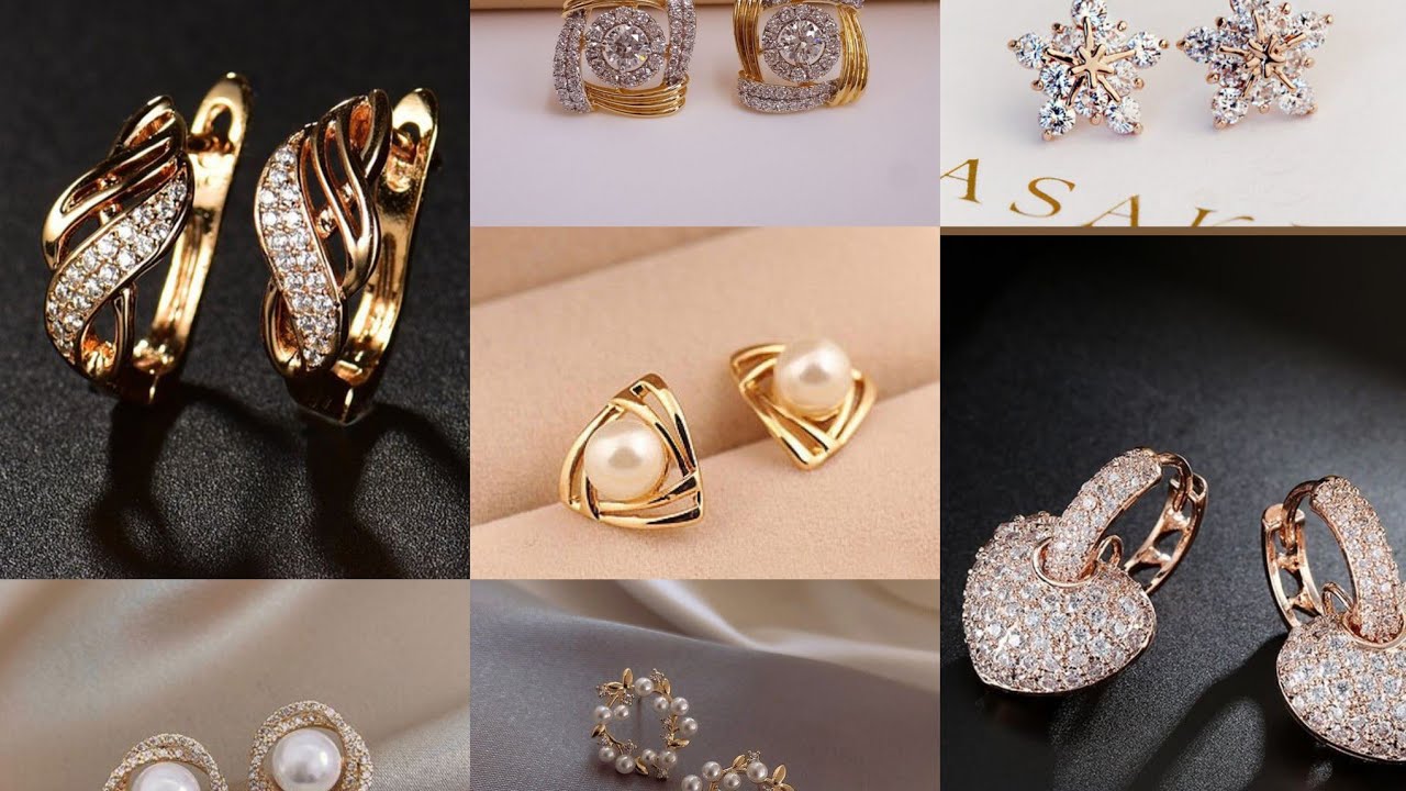 Simple Light Weight Earing//Samll Ering Designs For Girls & Woman - YouTube