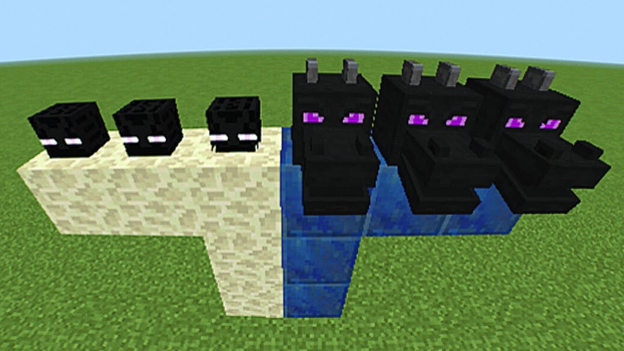 How to make Three-headed dragon in minecraft - YouTube