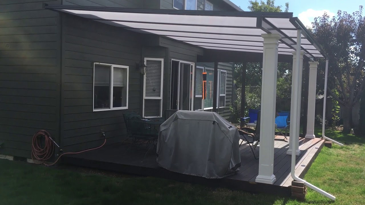 Partial Enclosed Patio Cover - YouTube
