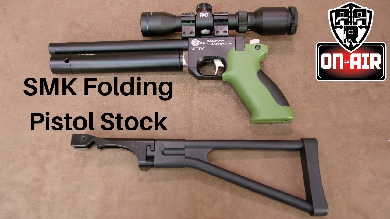 SMK Folding Pistol Stock - YouTube