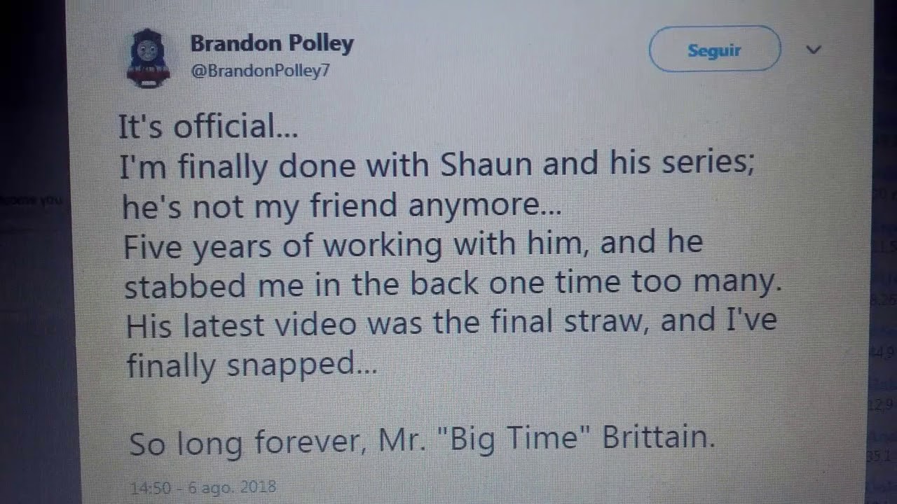 What Was The Lastest Shaun Brittain Video That, Brandon Polley Finally ...