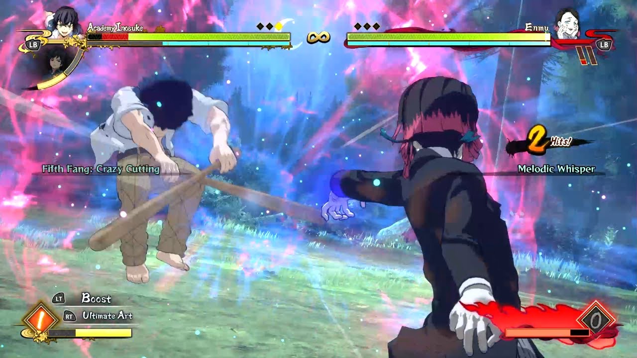 Academy INOSUKE vs ENMU (Very Hard) Demon Slayer: Kimetsu no Yaiba ...