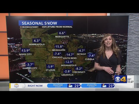 Alyssa Andrews Weather - CBS 4 Indianapolis 1-23-22 forecast - YouTube
