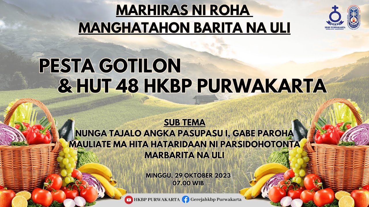 PESTA HUT HKBP PURWAKARTA DAN PESTA GOTILON 2023. - YouTube
