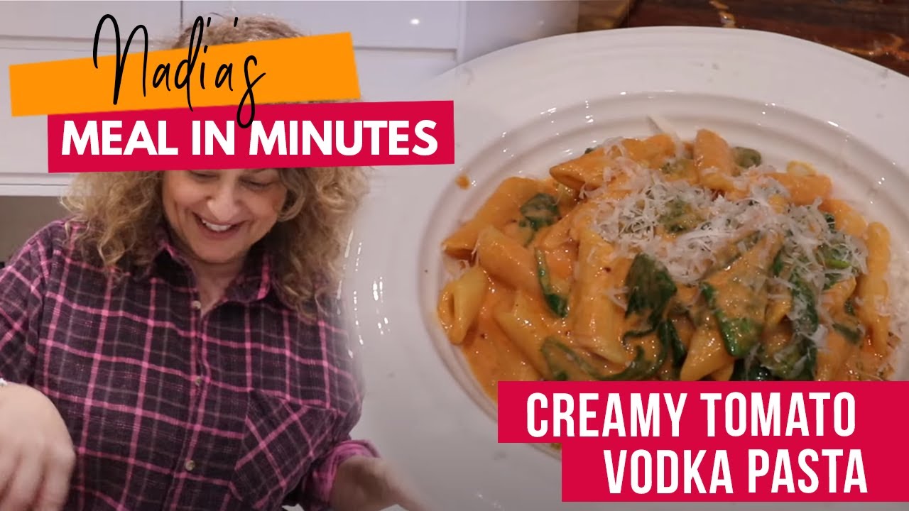 Nadia's Meal In Under 9 Minutes : Creamy Tomato Vodka Pasta - YouTube