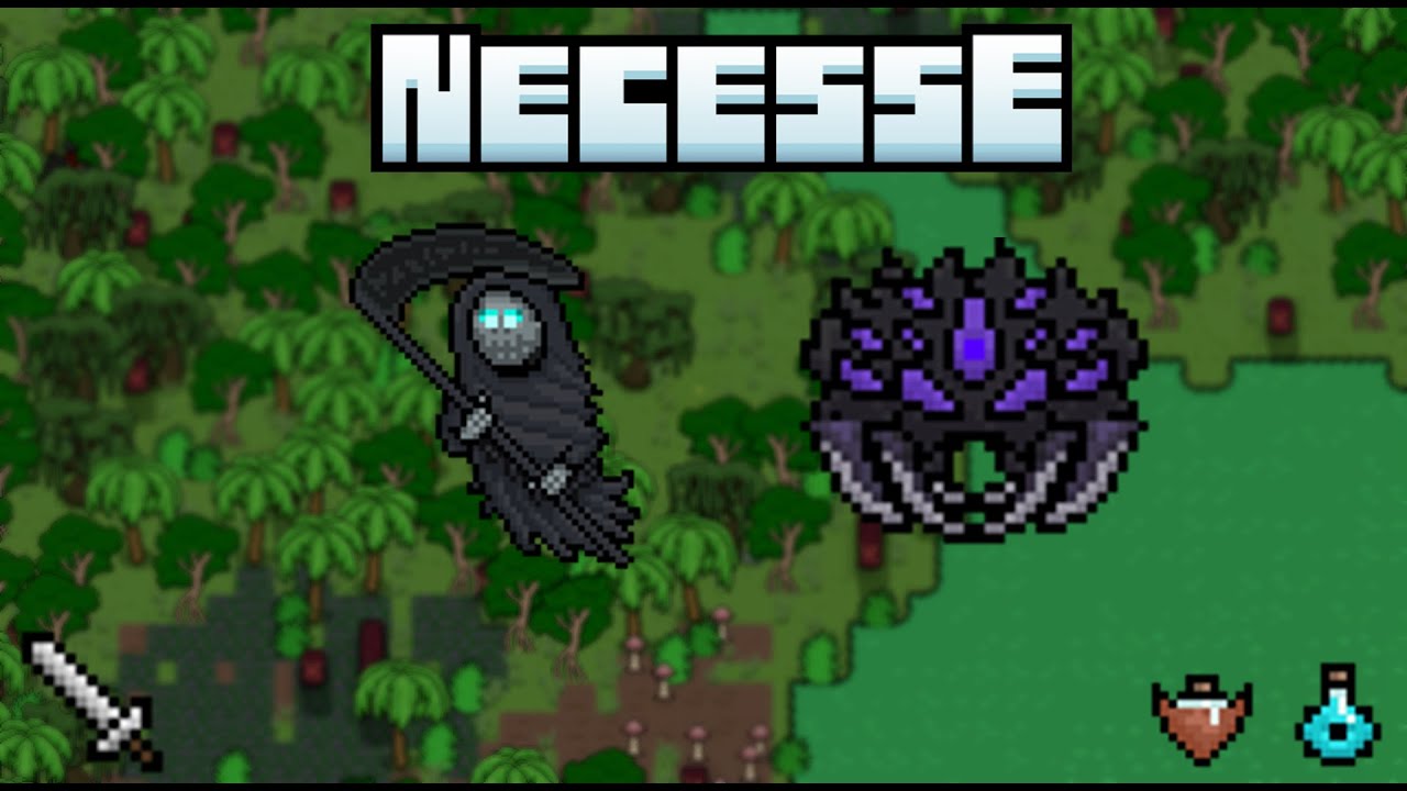 Necesse 0.23.1 All bosses Brutal Nohit (except Spider Empress) - YouTube
