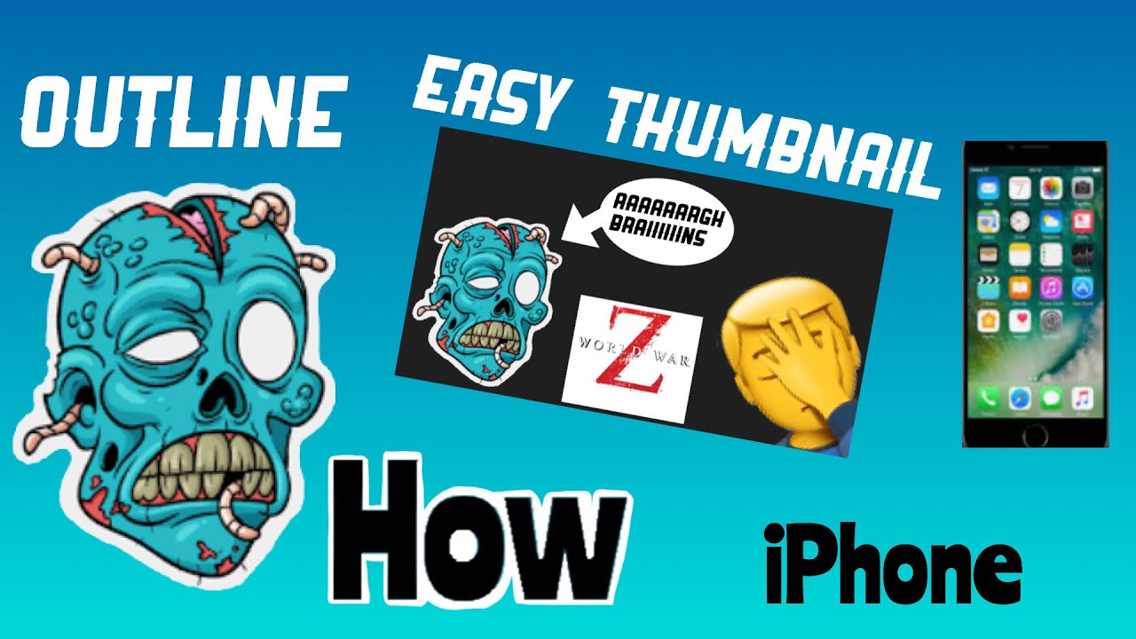 How To Make Easy Thumbnails For FREE!!! On iPhone - YouTube