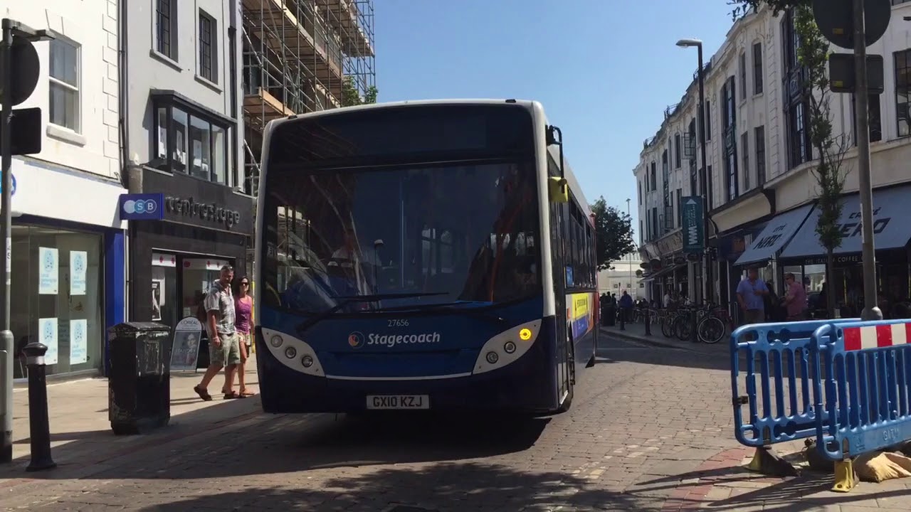 Stagecoach Bus route 5 Arriving Into Worthing Town Centre Bus Stop ...