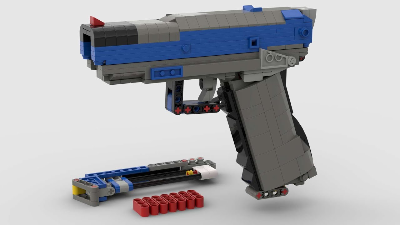 Glock lego gun working toy model Fire in the Hall - YouTube