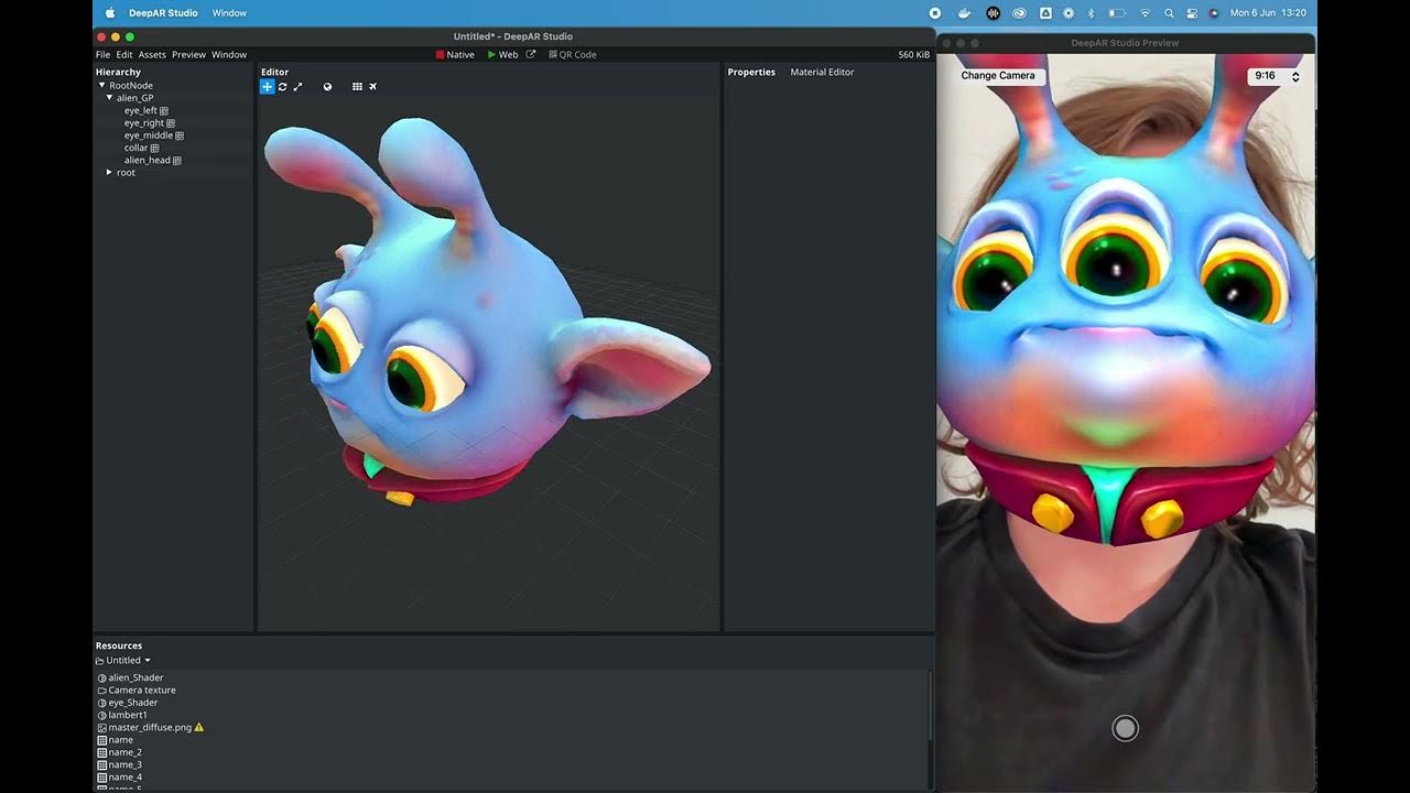 DeepAR Studio 4 - Preview Mode - YouTube