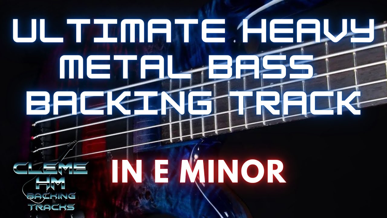 Ultimate heavy metal bass backing track in E minor 145 bpm - YouTube