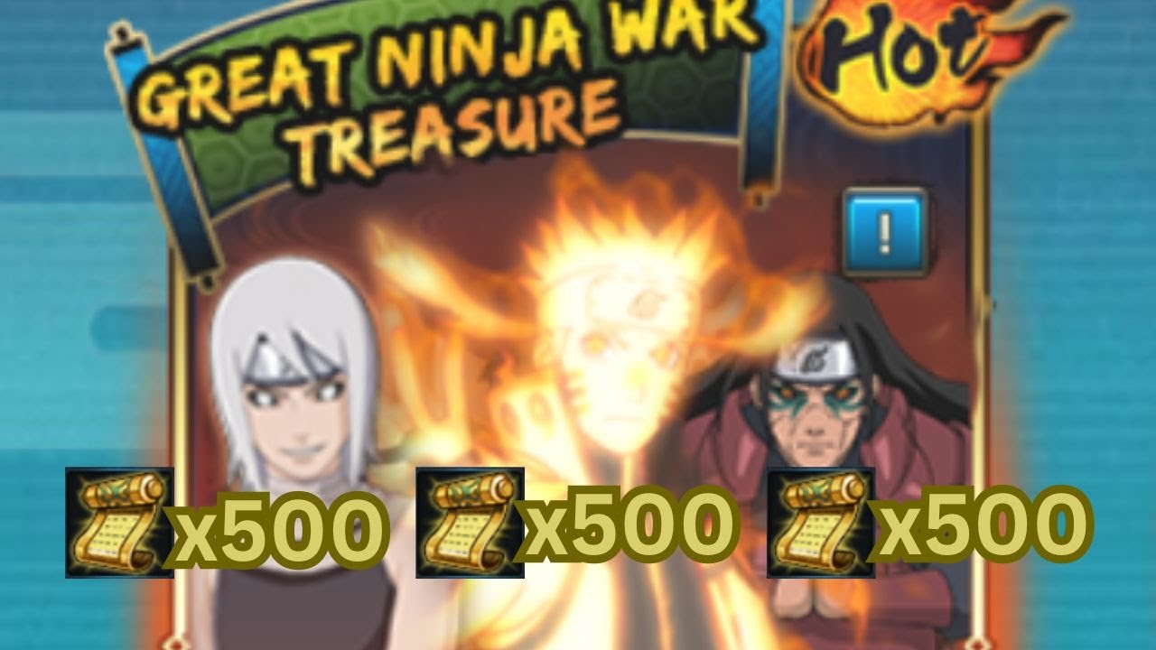 Great Ninja War Treasure x 500 Seal Scrolls Naruto Online - YouTube