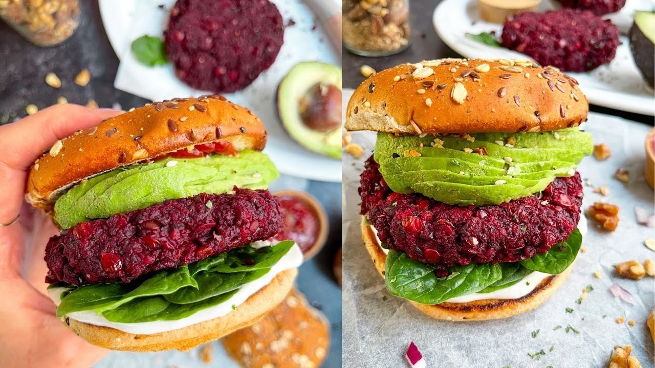 Nikki's Homemade Veggie Burgers 🌱 🍔 Plant Based + Delicious! - YouTube