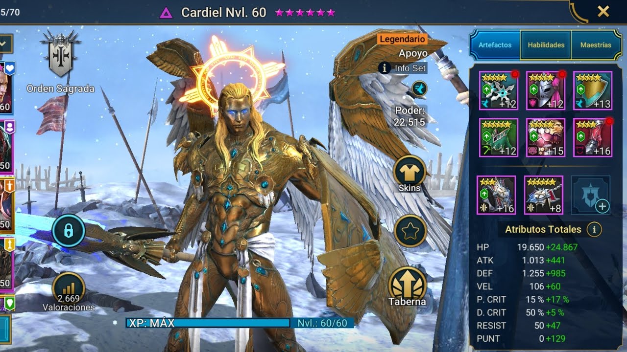 Guía De Cardiel,El dios Supremo/Raid Shadow legends - YouTube