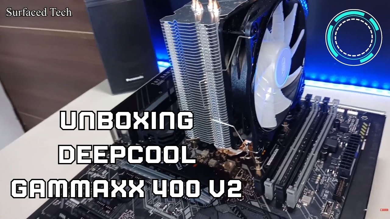Unboxing DEEPCOOL GAMMAXX 400 V2 Blue LED air CPU Cooler. The Best CPU ...