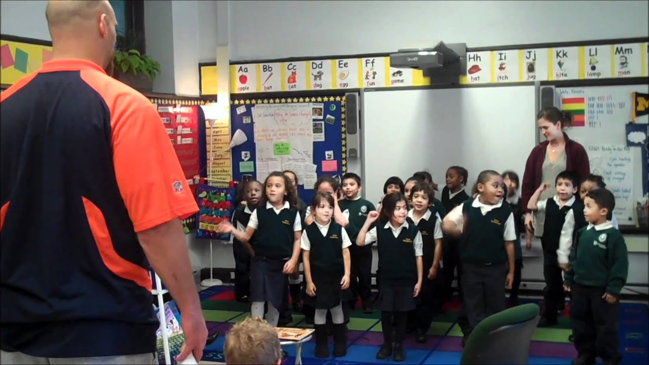 Northwestern Settlement - Bears Players Visit Rowe Elementary - YouTube