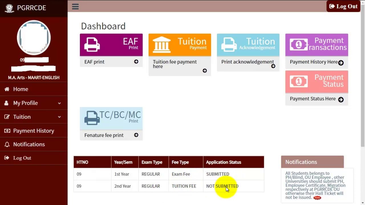 PGRRCDE 2nd Year Tuition Fee Online Payment Step by Step Guide for ...