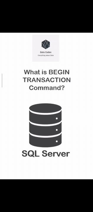 Begin Transaction Sql Server Shorts Datacodex Sqlserver Sqlforbeginners Youtube