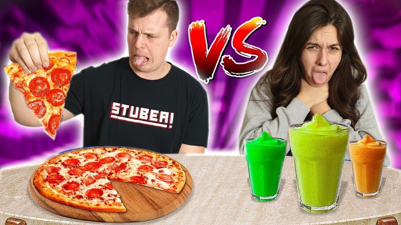 The Smoothie Challenge! REAL FOOD VS SMOOTHIE FOOD CHALLENGE - YouTube