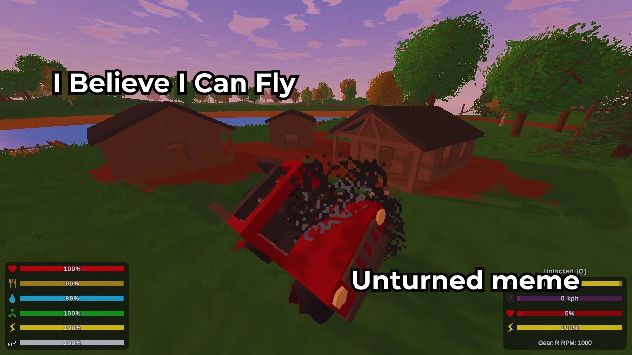 I Believe I Can Fly - Unturned meme - YouTube