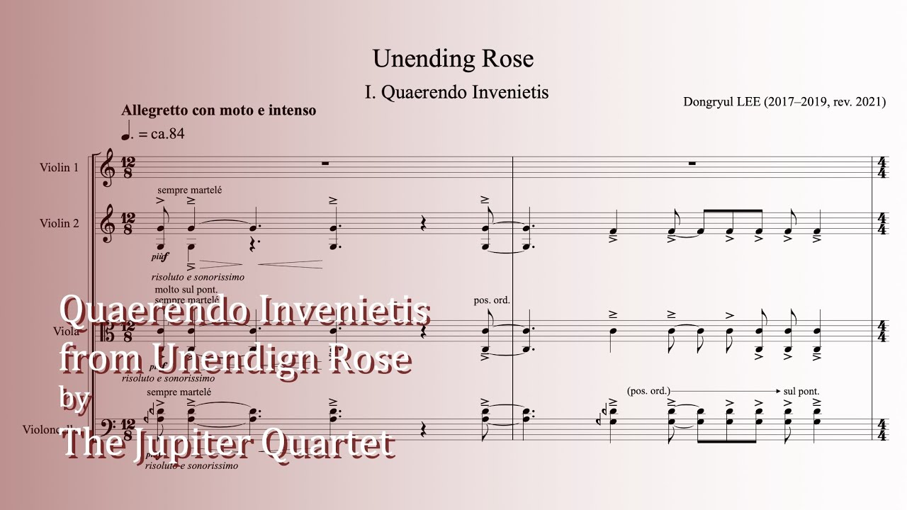Dongryul Lee - “Quaerendo Invenietis” from Unending Rose (2017-19) for ...