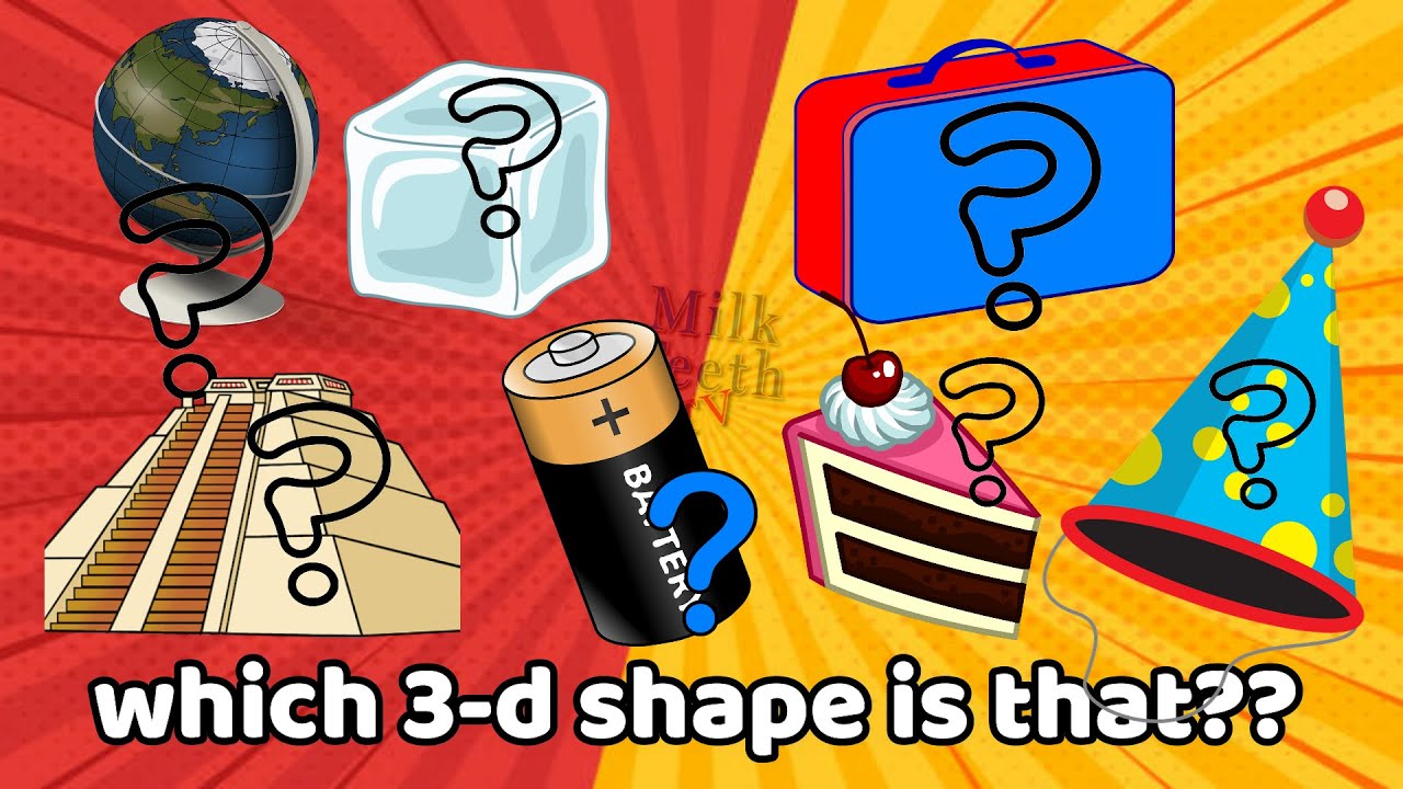 Which 3-D shape is that? Learn to identify the shapes of things around ...