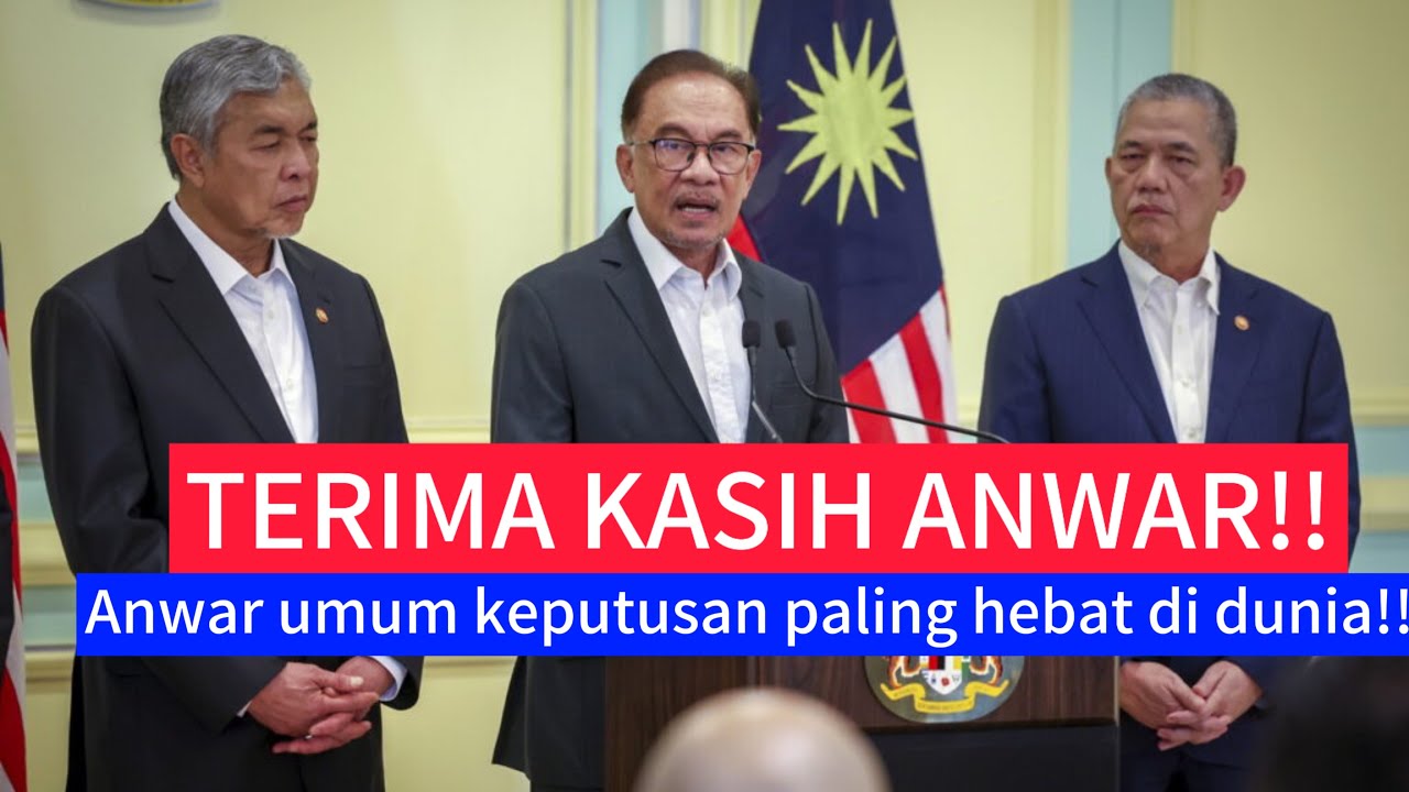 Sah Anwar umum Keputusan Paling HEBAT DI muka Bumi.. Tahniah Anwar ...