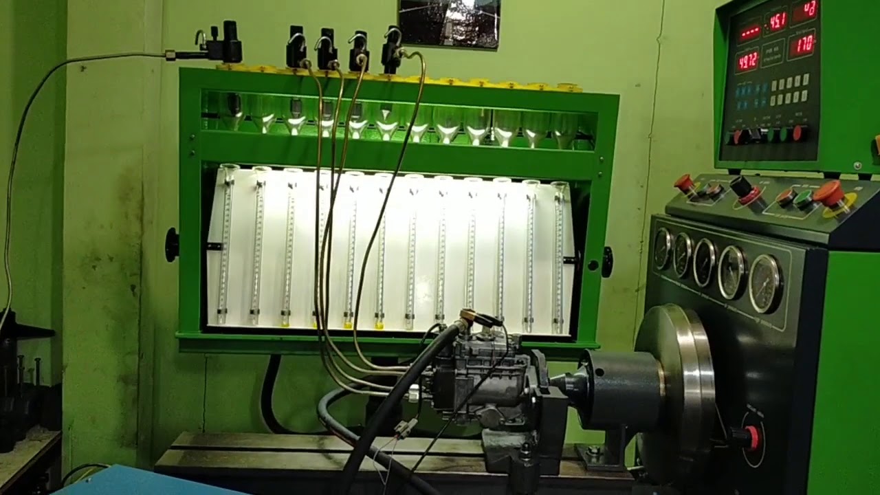 Servis test and kalibrasi injection pump 1KZ prado - YouTube