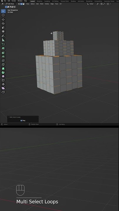 Blender Tips - Select Every Other Face Loop - YouTube