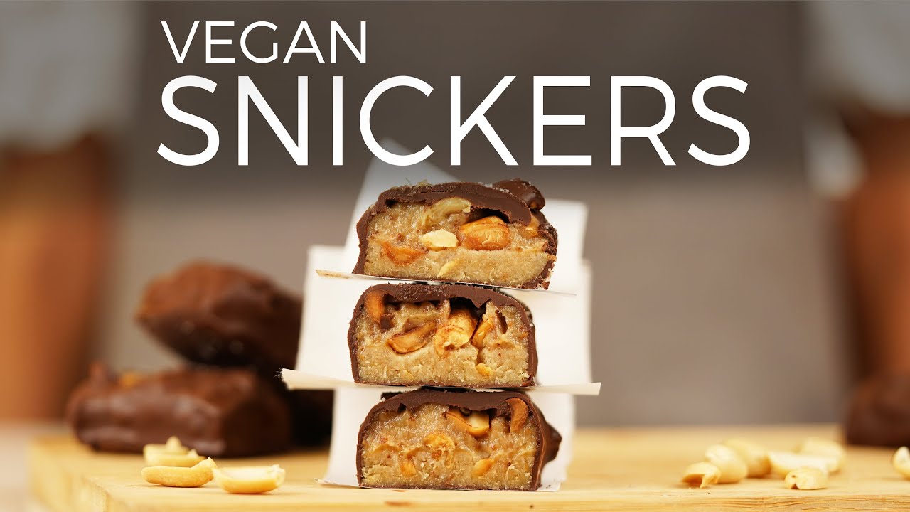 Vegan Snickers | Healthy Homemade Recipe | Gluten-Free & Vegan - YouTube